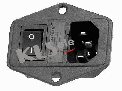 C14 AC power socket+Fuse+Switch manufacturer & supplier - KLS ...