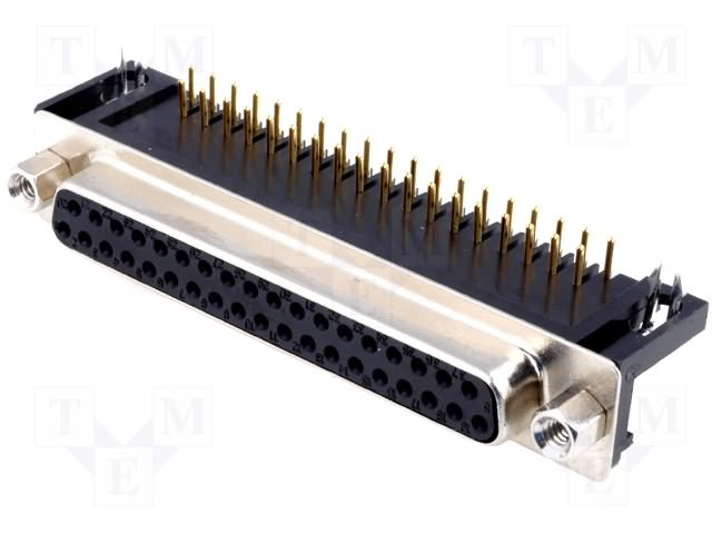 DR 2 Row D-SUB Connector,9P 15P 25P 37P Male Female Right angle,8.1mm ...