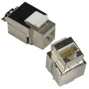 Cat.6A RJ-45 shielded keystone jack 10 Gigabit Ethernet applications ...