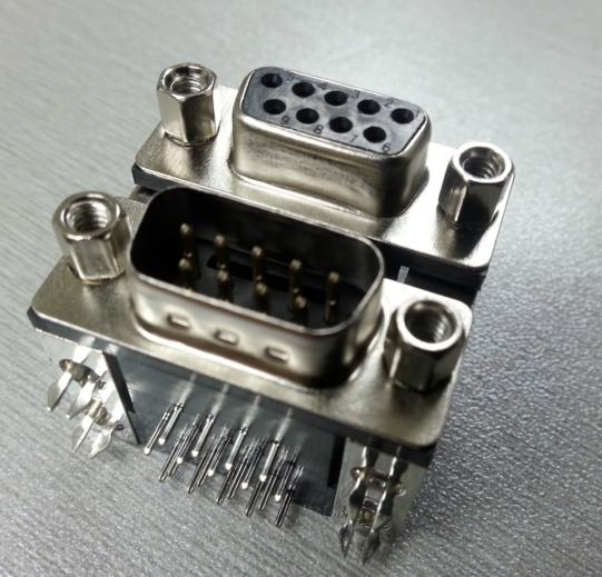 Double layer D-Sub Connector ,DR 2 Row Right Angle manufacturer ...