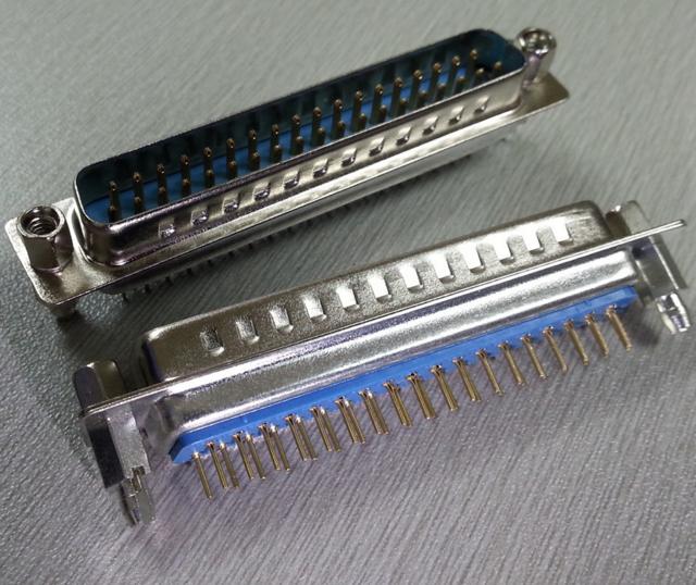 DP 2 Row D-SUB Connector,PCB Riveting Type,9P 15P 25P 37P 50P Male ...