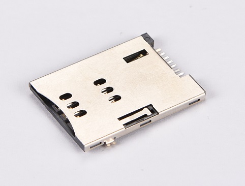 SIM Card Connector;PUSH PUSH,6P+2P,H1.80mm,With post or Without post ...