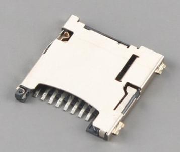 Micro SD card connector push push,H1.4mm,with CD pin manufacturer ...