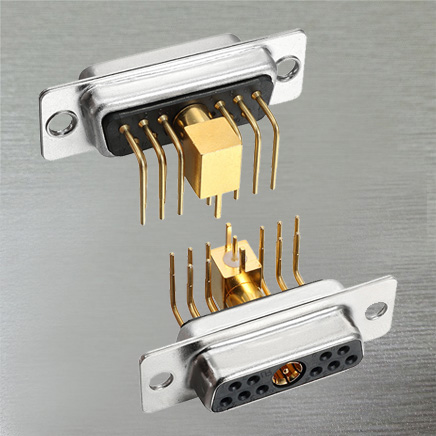 11W1 D-SUB Coaxial Connectors (RF) Female & Male manufacturer ...