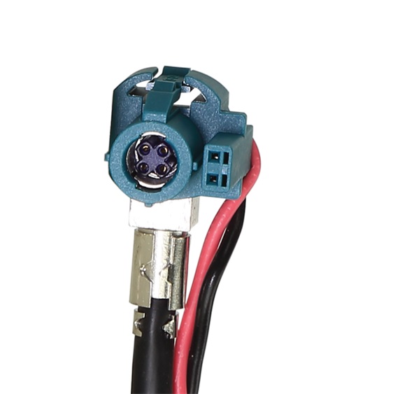 HSD FAKRA connector jack,right angle spring pin for crimping 4+2 pins ...