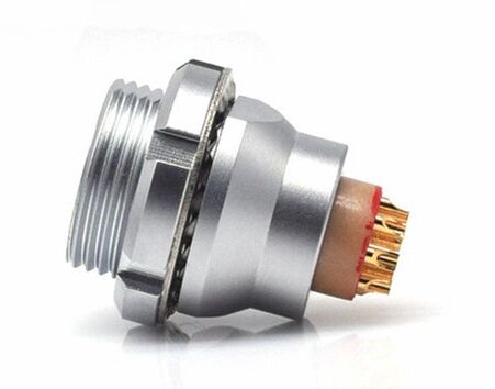 Push-pull self-latching B connectors EEG fixed socket manufacturer ...