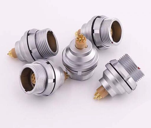 Push-pull self-latching B connectors EEG fixed socket manufacturer ...