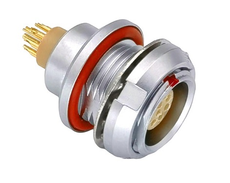 Push-pull self-latching B connectors EEG fixed socket manufacturer ...