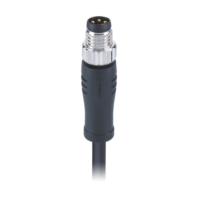 M8 Plug Male Connector With 24AWG Cable,Straight manufacturer ...