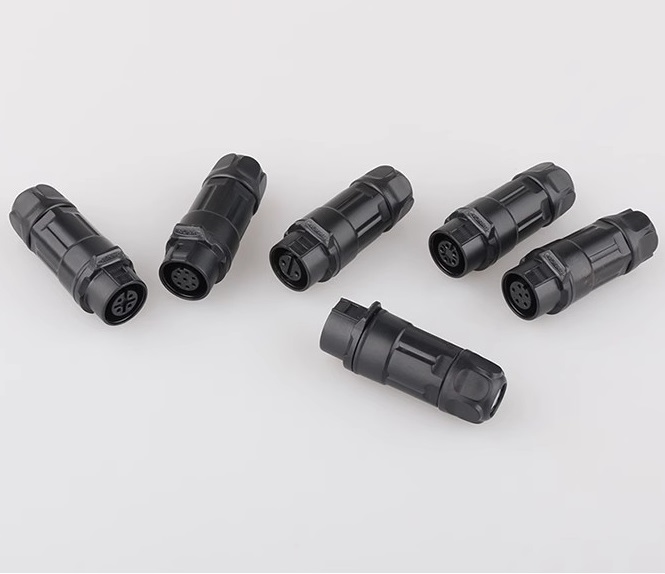 M12 Plastic circular connectors,IP67,Male plug& Female socket ...