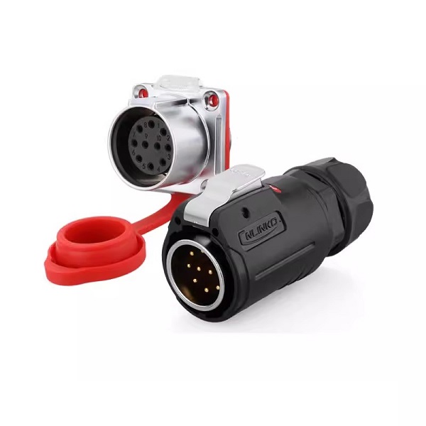 M24 Plastic circular connectors,IP67,Male plug& Female socket ...