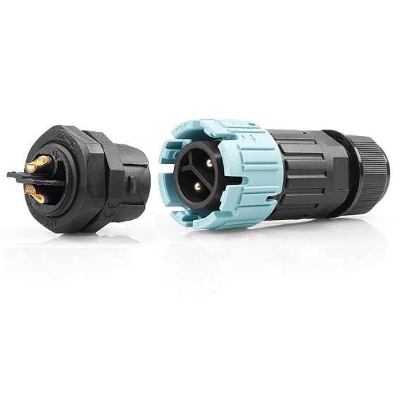 M23 waterproof Plastic circular connectors,IP68,Solder type,Quick lock ...